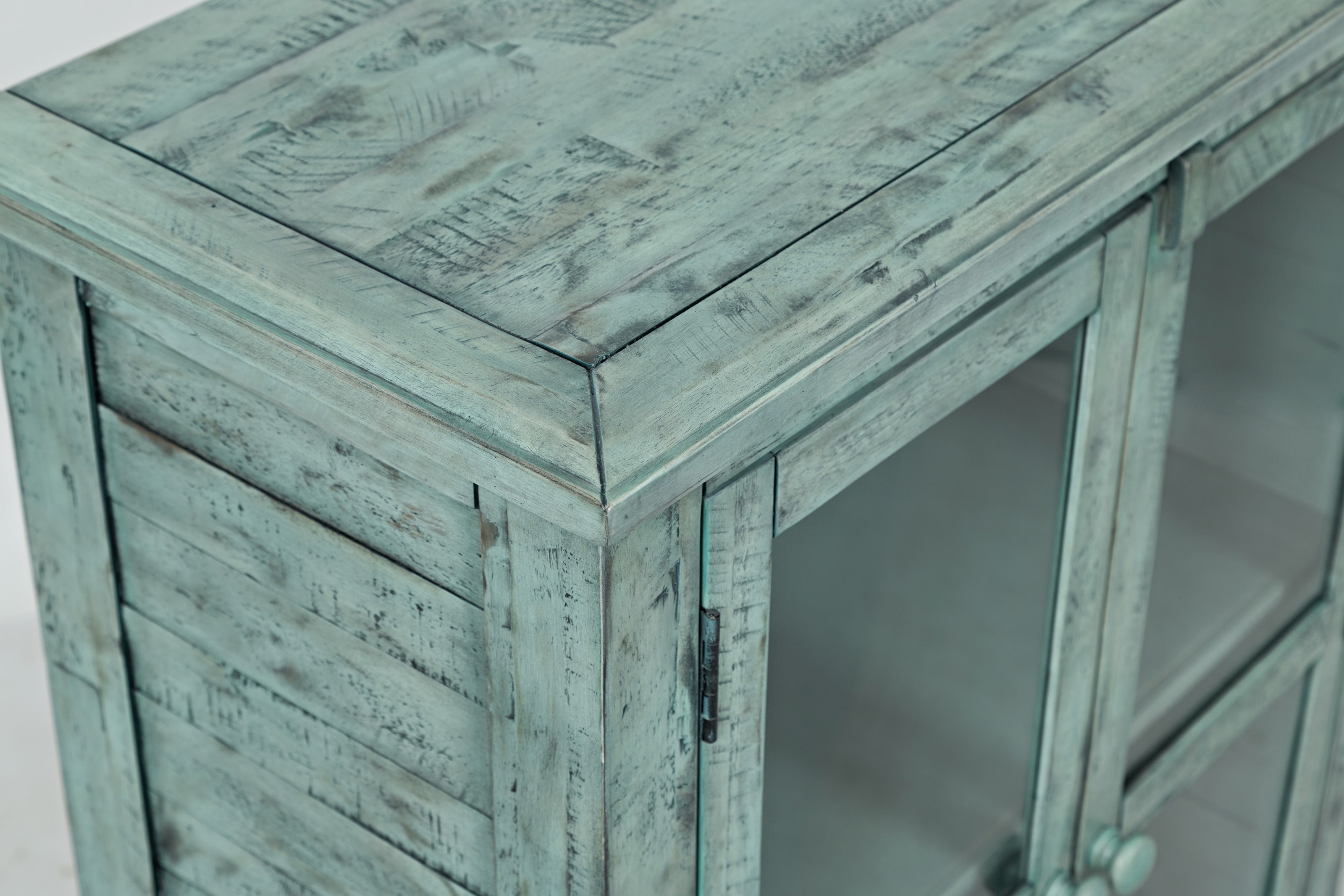 Rustic shores accent cabinet store